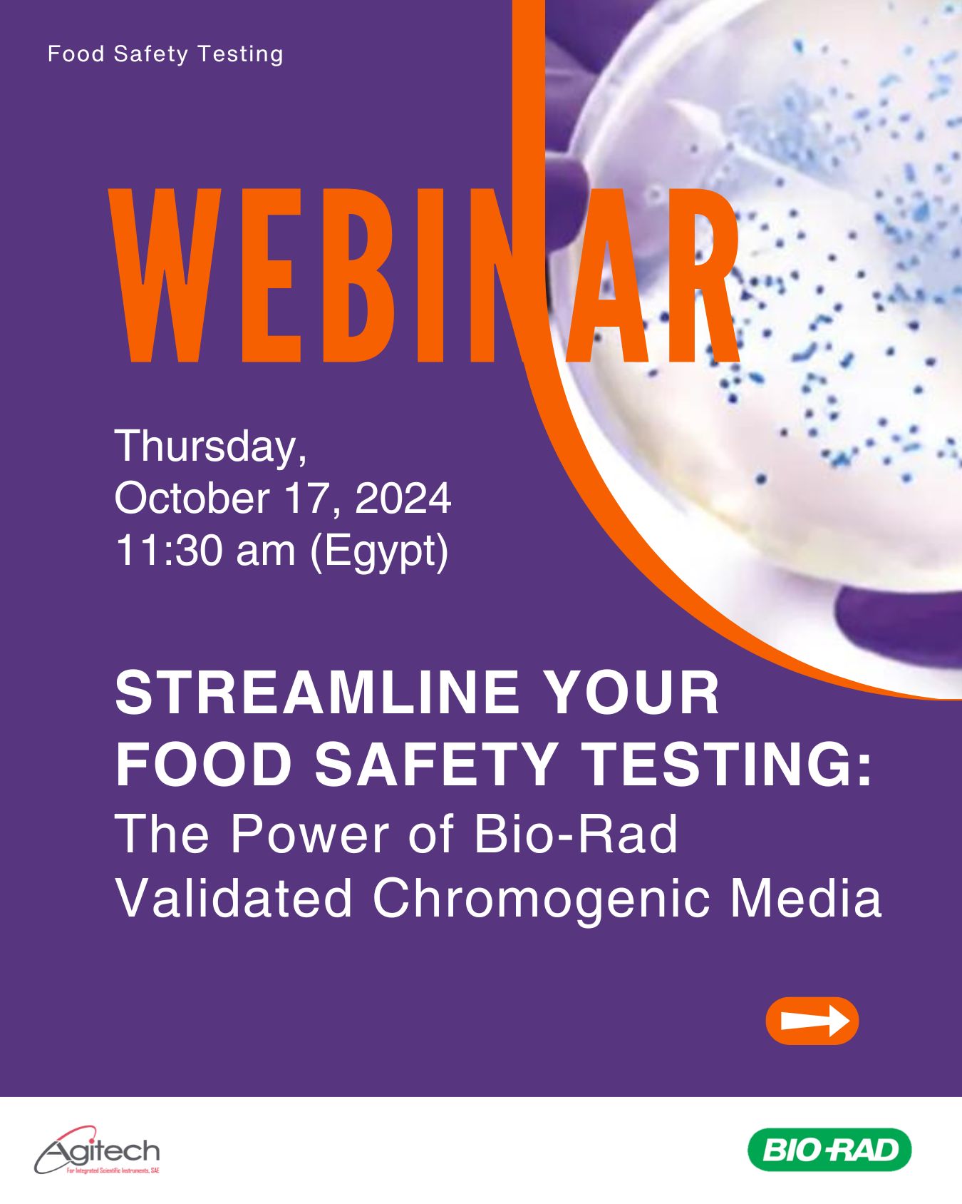 Request for Bio-Rad Salmonella & E. coli Chromogenic Media Samples ...